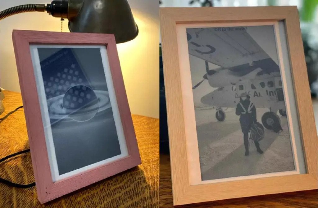 E Ink frame will send pictures with custom messages to your loved ones ...