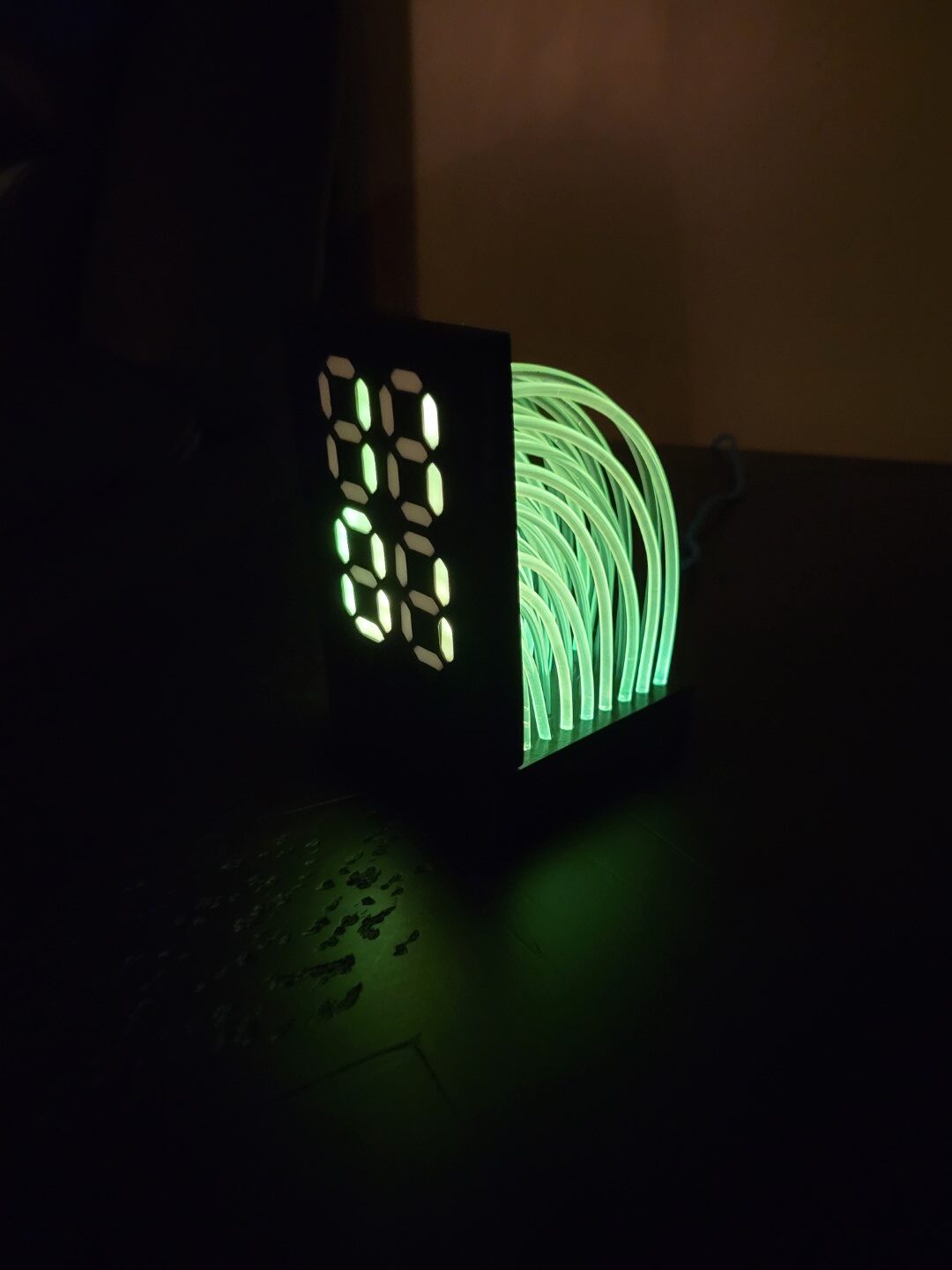 Build a DIY Digital Clock With Glowing, Flowing Light Pipes - PiShop Blog